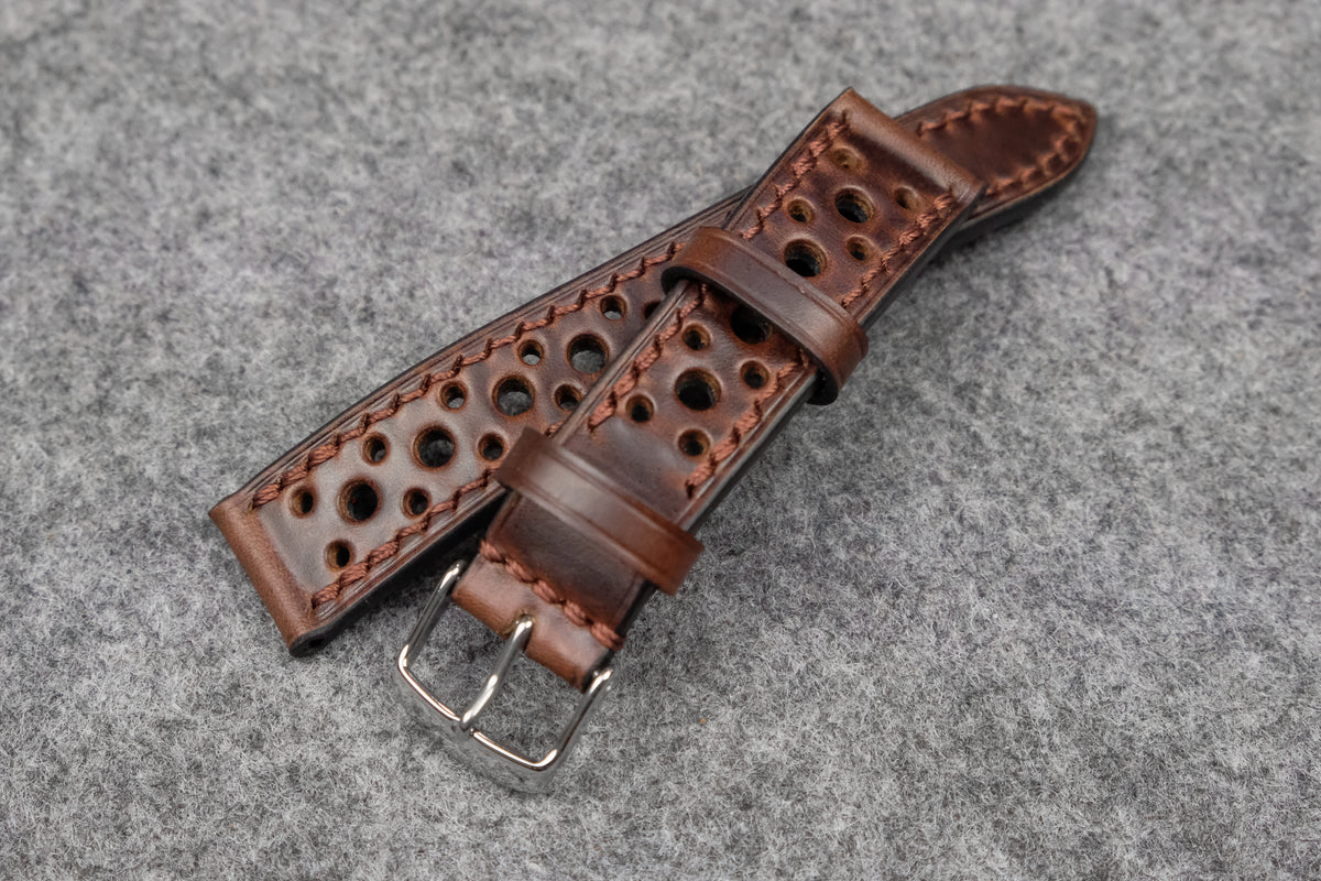 Horween Chromexcel Brown Racing Leather Watch Strap – THE HOUSE OF STRAPS