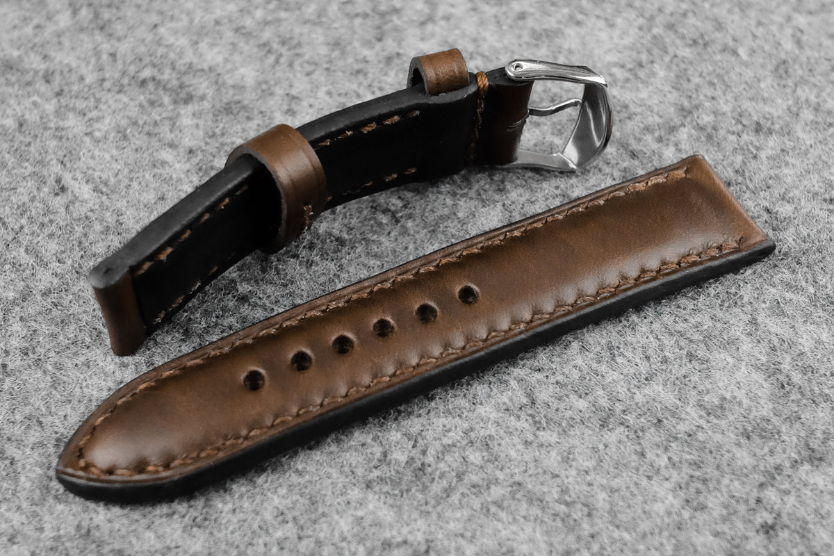 Horween Chromexcel Natural Full Padded Leather Watch Strap – THE HOUSE ...