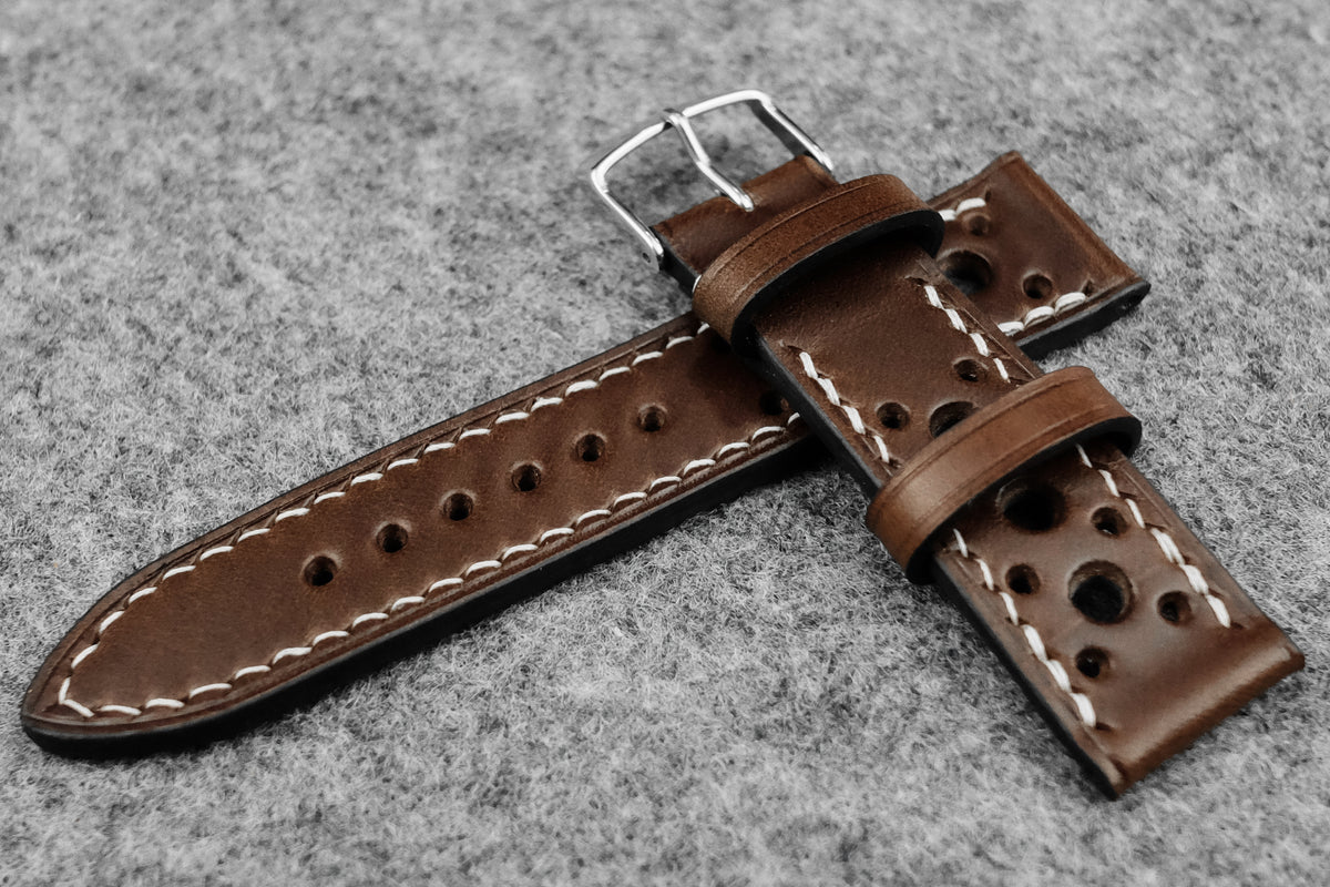 RM: Italian Espresso Racing Leather Watch Strap (22/20) – THE HOUSE OF ...